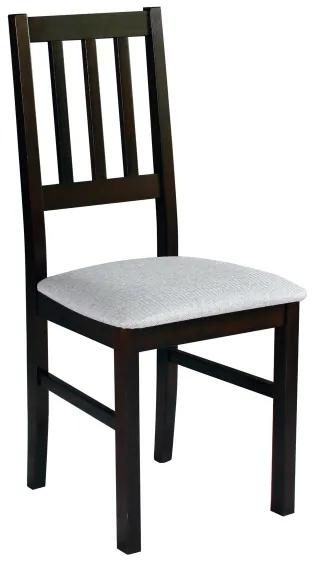 Drewmix jídelní sestava DX 42 odstín dřeva (židle + nohy stolu) grafit, odstín lamina (deska stolu) ořech, potahový materiál látka