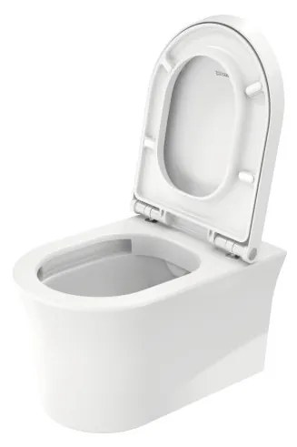 Duravit White Tulip - Závěsné WC 370x540 mm HygieneFlush, Rimless, bílá 2576092000