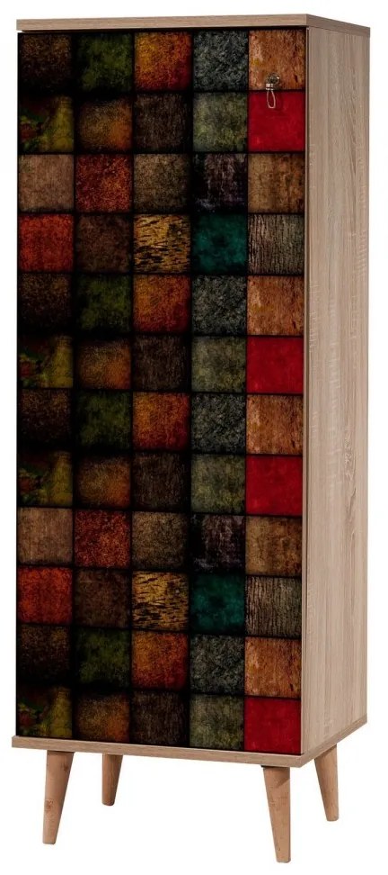 Botník Filinta Colors 50x135 cm dub sonoma/vícebarevný