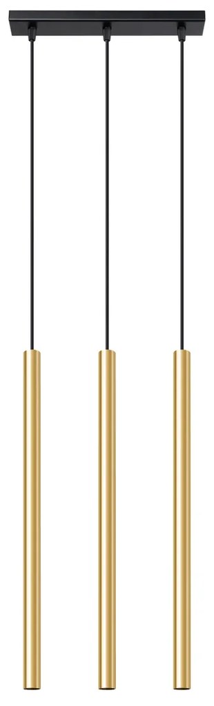 Sollux Lighting Závěsná lampa PASTELO 3L leštěné zlato