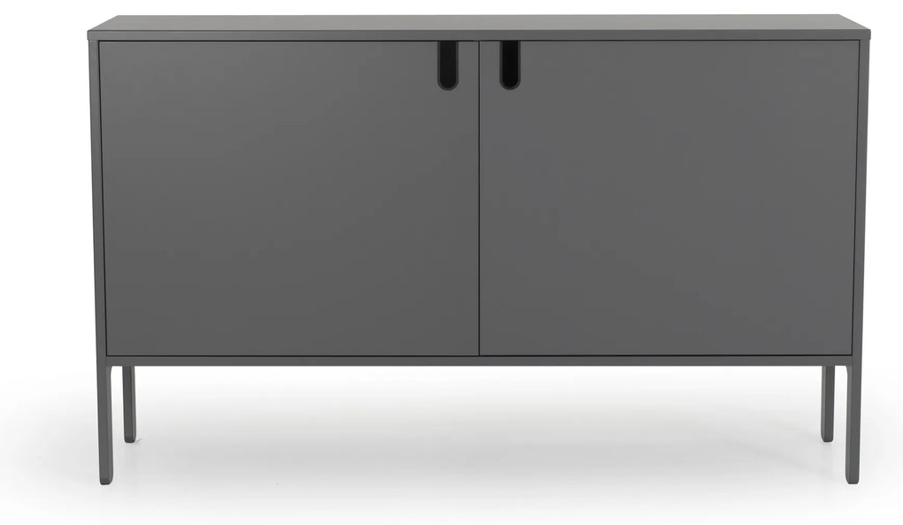 TENZO Dřevěná komoda UNO 148cm šedá 9008554014