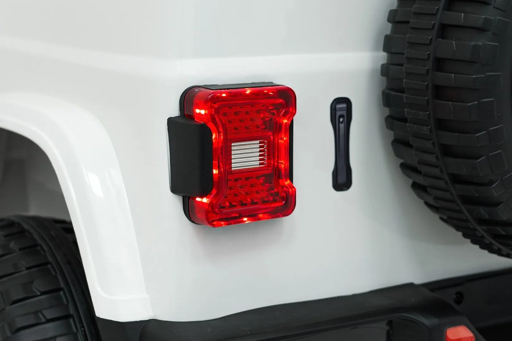 Ramiz Jeep Wrangler Rubicon LIFT elektrické autíčko pro děti bílé