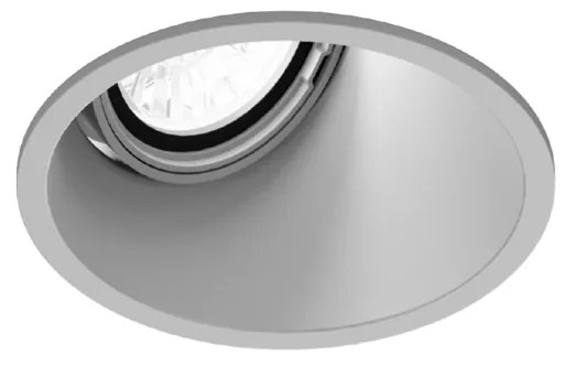 Wever & ducré kulaté stropní zapuštěné svítidlo deep adjust asym ceiling rec 1.0 led 1800-3000k s tree bílý hliník