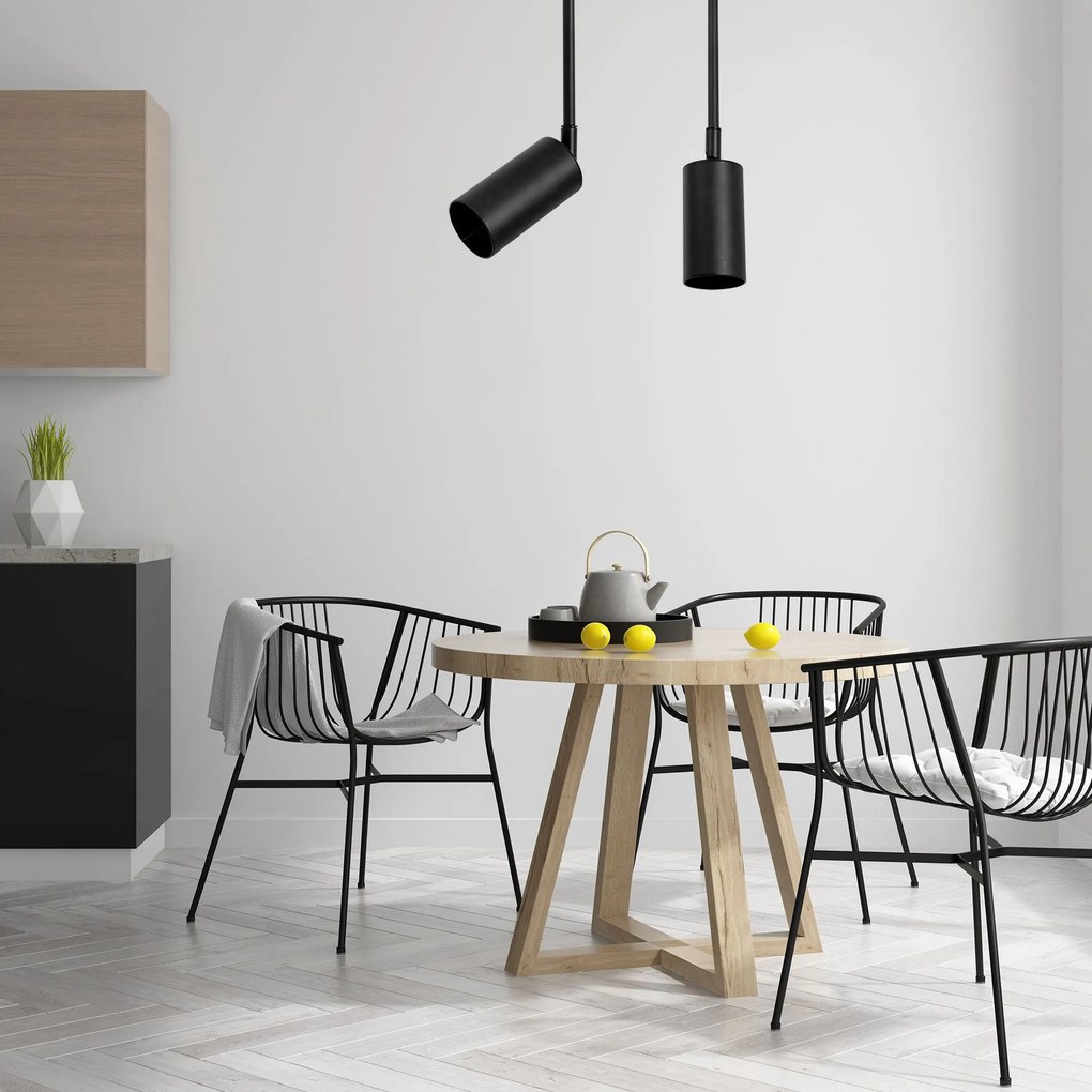 Toolight - Stropní svítidlo typu reflektor-nastavitelné 1xGU10 60W DIAMENT 392197, černá, OSW-06362