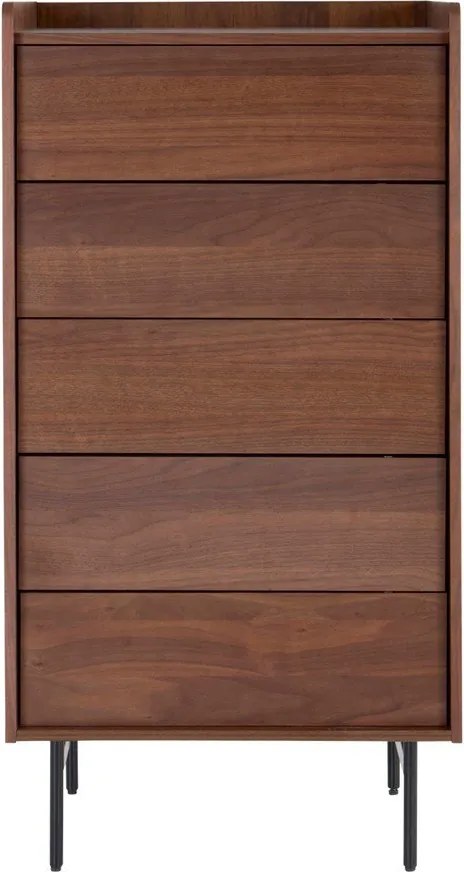 Komoda v dekoru ořechu v tmavě přírodní barvě 60x118,5x45 cm Örgryte – Jotex