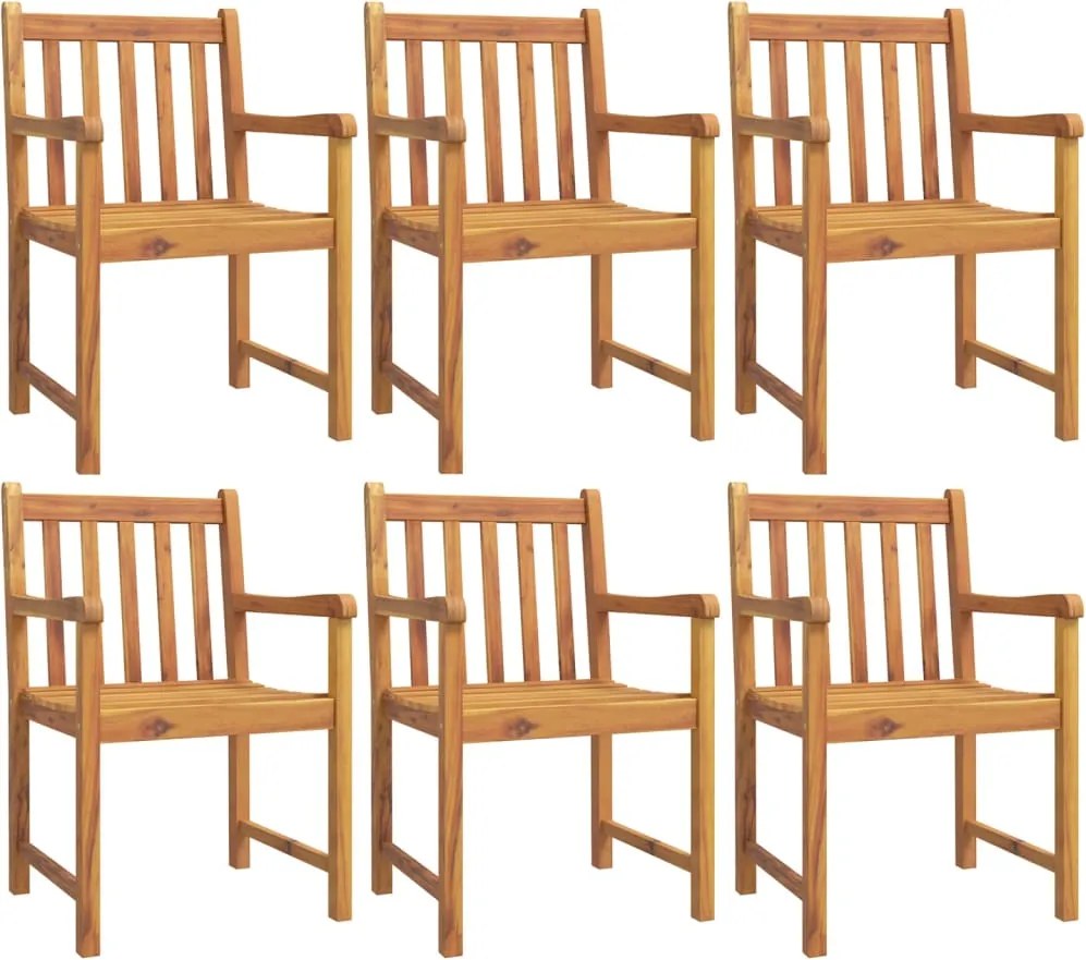7dílný zahradní jídelní set masivní akáciové dřevo 3206278
