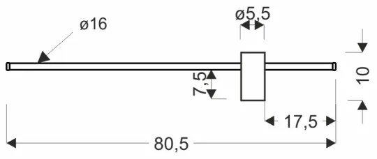 LED Nástěnné svítidlo ARIAN LED/13W/230V zlatá