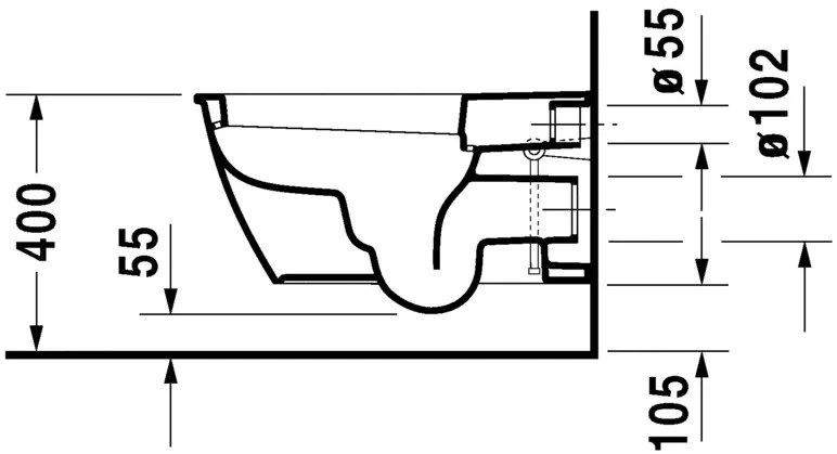 DURAVIT DARLING NEW WC závěsné, 2544590000