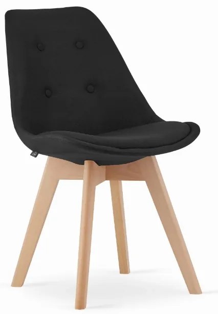 Jídelní set 1 + 4, stůl ADRIA 120x80 černý + židle DAREN NORI černé