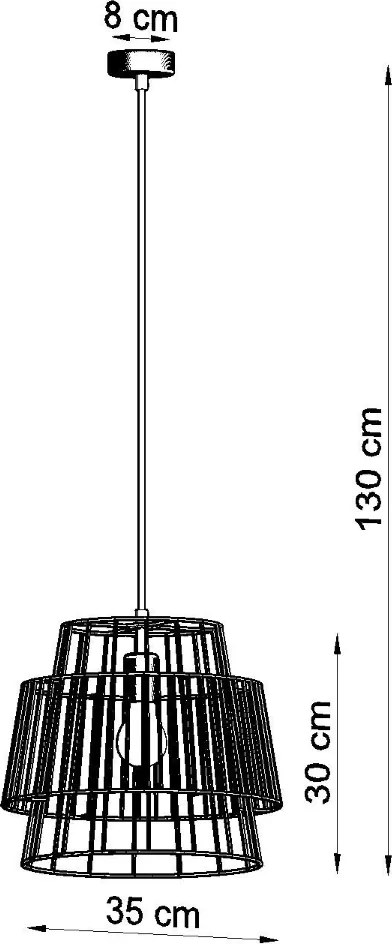 Sollux Lighting Závěsné svítidlo GATE bílé