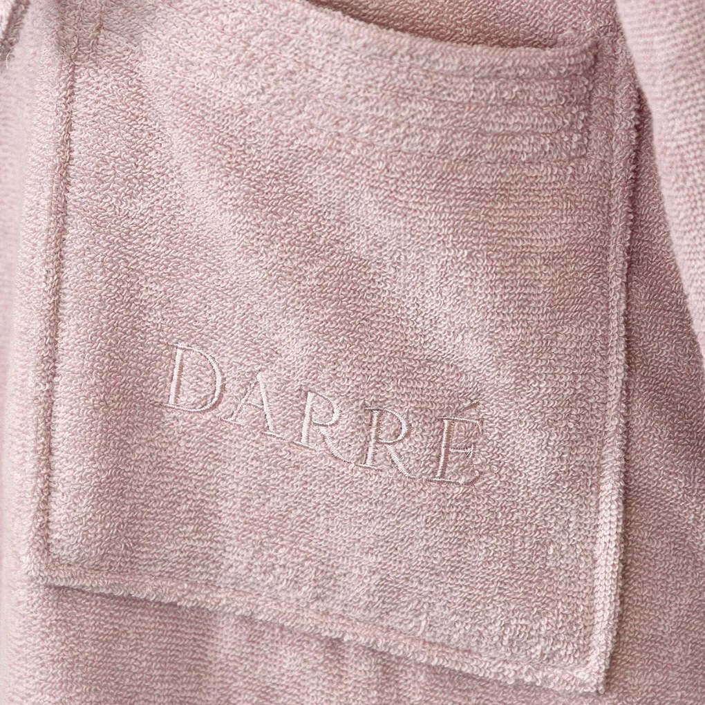 Bavlněný froté župan Comfort starorůžový Velikost: XXL-XXXL