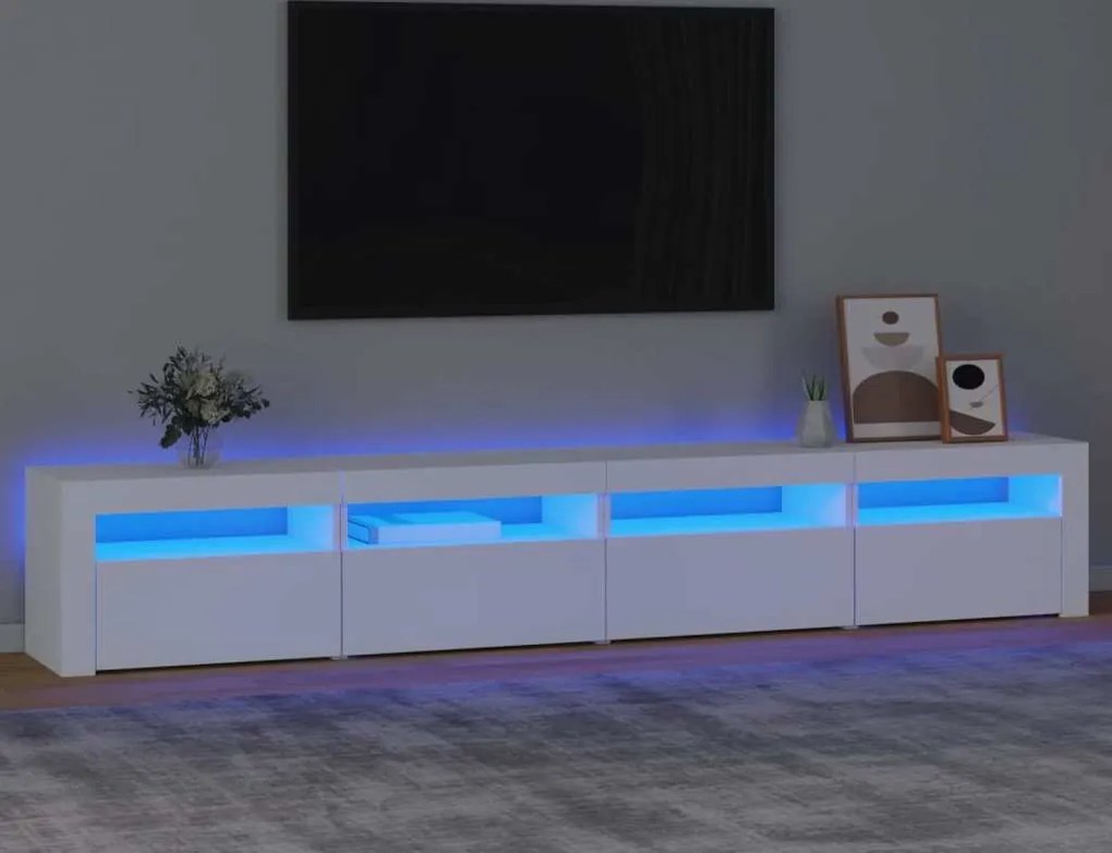 vidaXL TV skříňka s LED osvětlením 240x35x40 cm [3152763] Barva: Černá