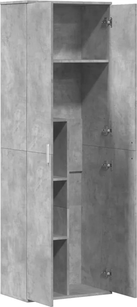 Skříň highboard betonově šedá 60 x 35 x 180 cm kompozitní dřevo 3276668