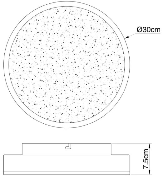 Globo 48460-24 - LED Stropní svítidlo HEDI LED/24W/230V pr. 30 cm černá