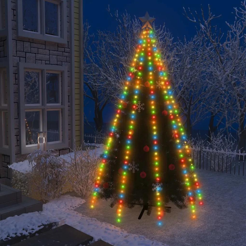 328894 vidaXL Světelná síť na vánoční stromek 400 barevných LED diod 400 cm