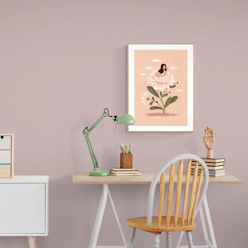 Petra Holíková | Asterová panenka Rám: Bez rámu, Velikost: 70 x 50 cm