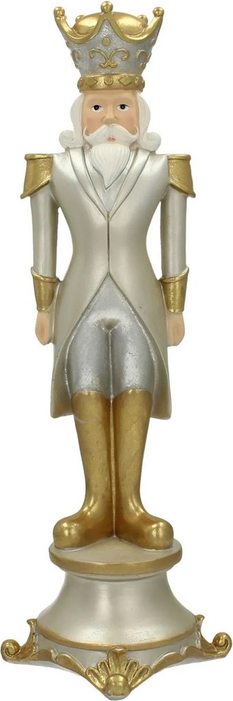 Figurka Louskáčka 42cm silver