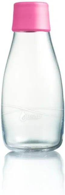 Světlerůžová skleněná lahev ReTap s doživotní zárukou, 300 ml