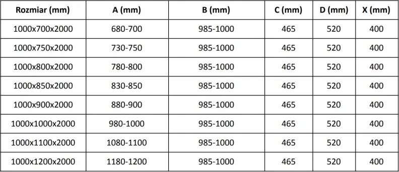 Mexen Velar L, sprchový kout s posuvnými dveřmi 100 x 80 cm, 8mm čiré sklo, zlatá matná, 871-100-080-03-55