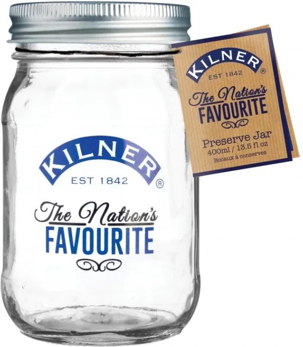 Šroubovací sklenice 0,4l "NATION'S FAVOURITE" - Kilner