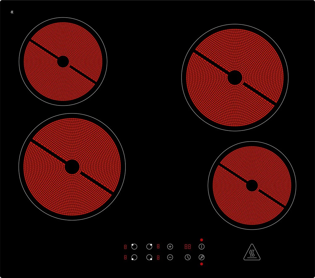 Respekta Vestavná varná deska Pero KM4400 sklokeramická 5,5 x 59 x 52 cm