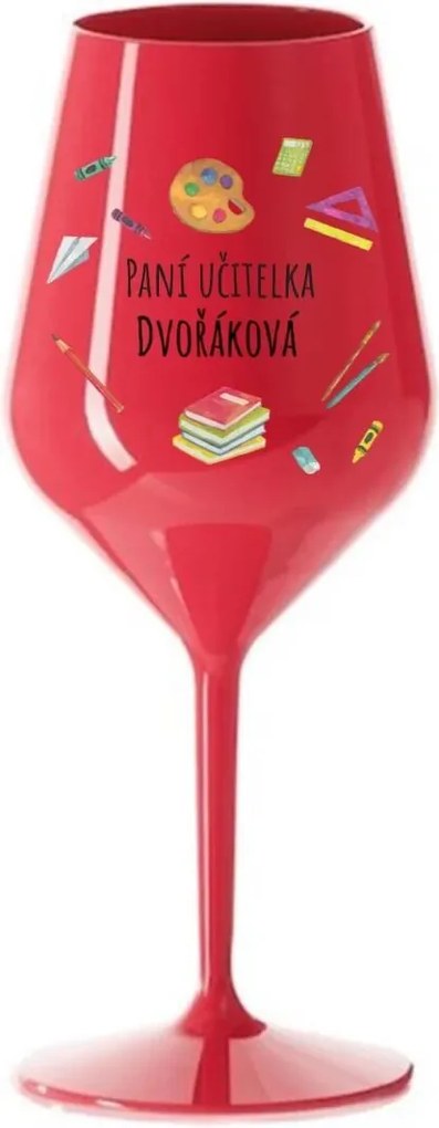 Personalizovaná nerozbitná sklenice pro paní učitelku/pana učitele (pomůcky)