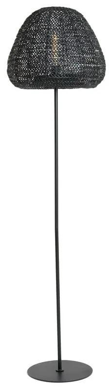 Matně černá stojací lampa (výška 162 cm) Finou – Light &amp; Living