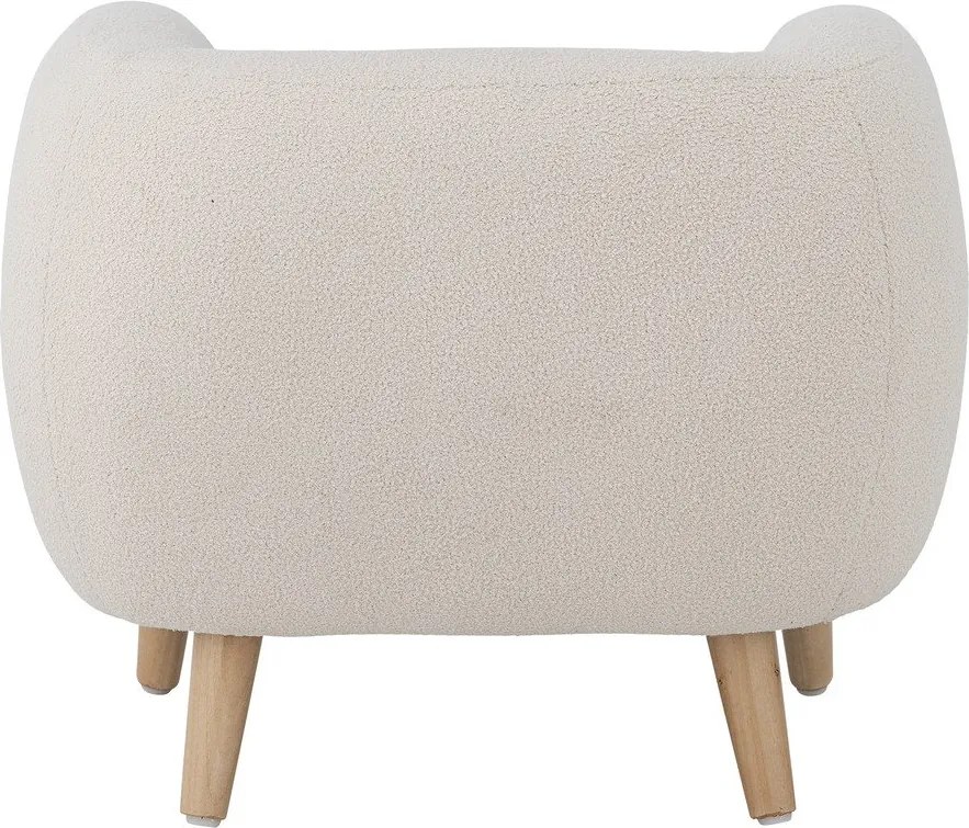 Bílé dětské křesílko z textilie bouclé Cade – Bloomingville Mini