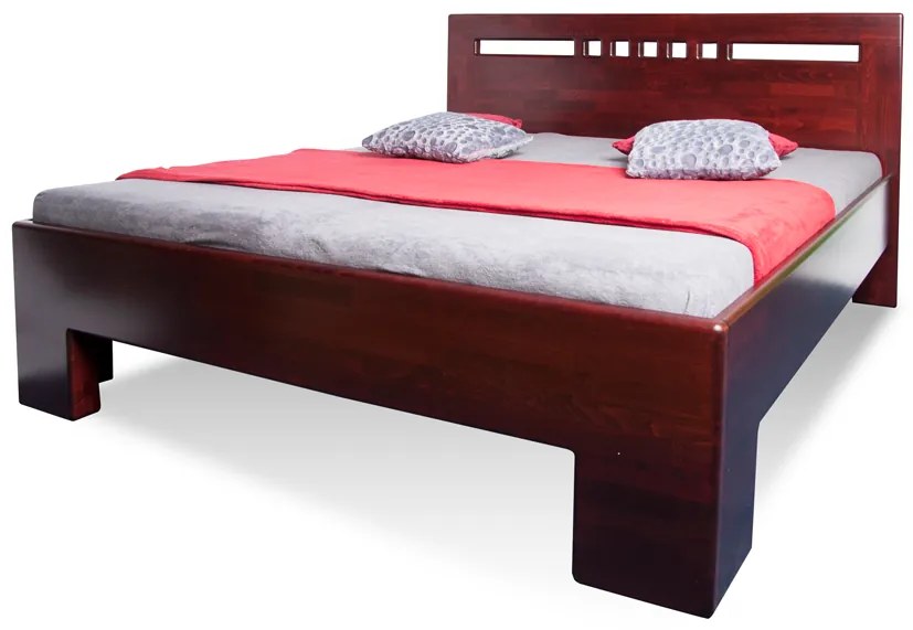 Postel Sofia, čelo rovné čtverečky 180,160 Domestav F112 Materiál: Buk cink, Barevne provedení: Přírodní provedení-lak, Specifikace: 180x200