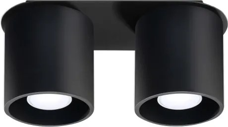 Stropní svítidlo SOLLUX Orbis 2 GU10 2x40W bez zdroje SL.0054 černá