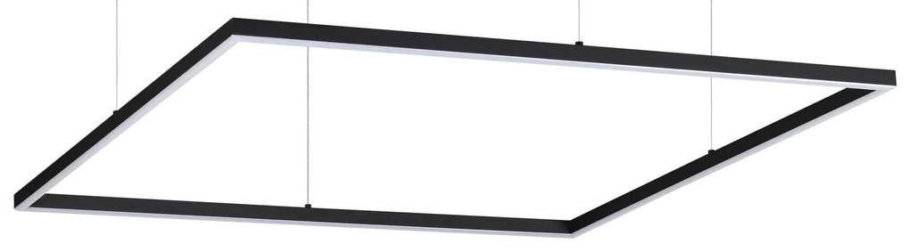 Ideal Lux LED Závěsné svítidlo Oracle Slim square, Ø 90 Barva: Černá