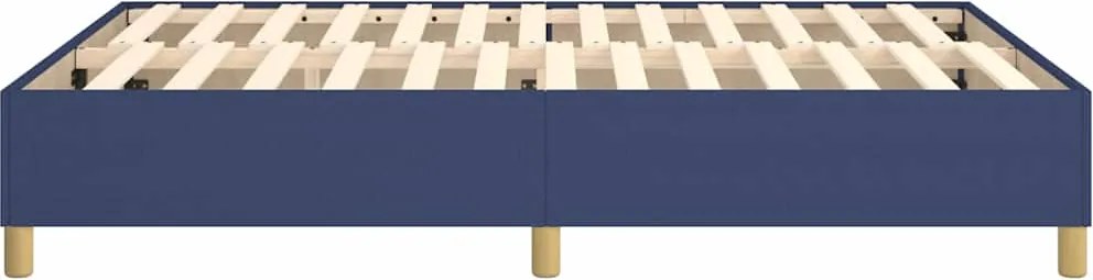 Rám postele s boxspringem modrý 140 x 190 cm textil 3120959