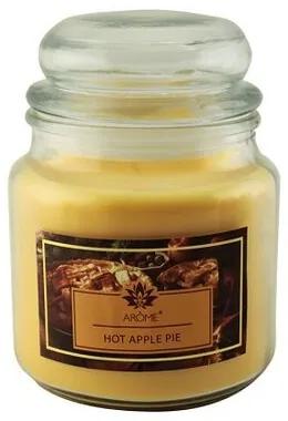 Arome Velká vonná svíčka ve skle Hot apple pie, 424 g