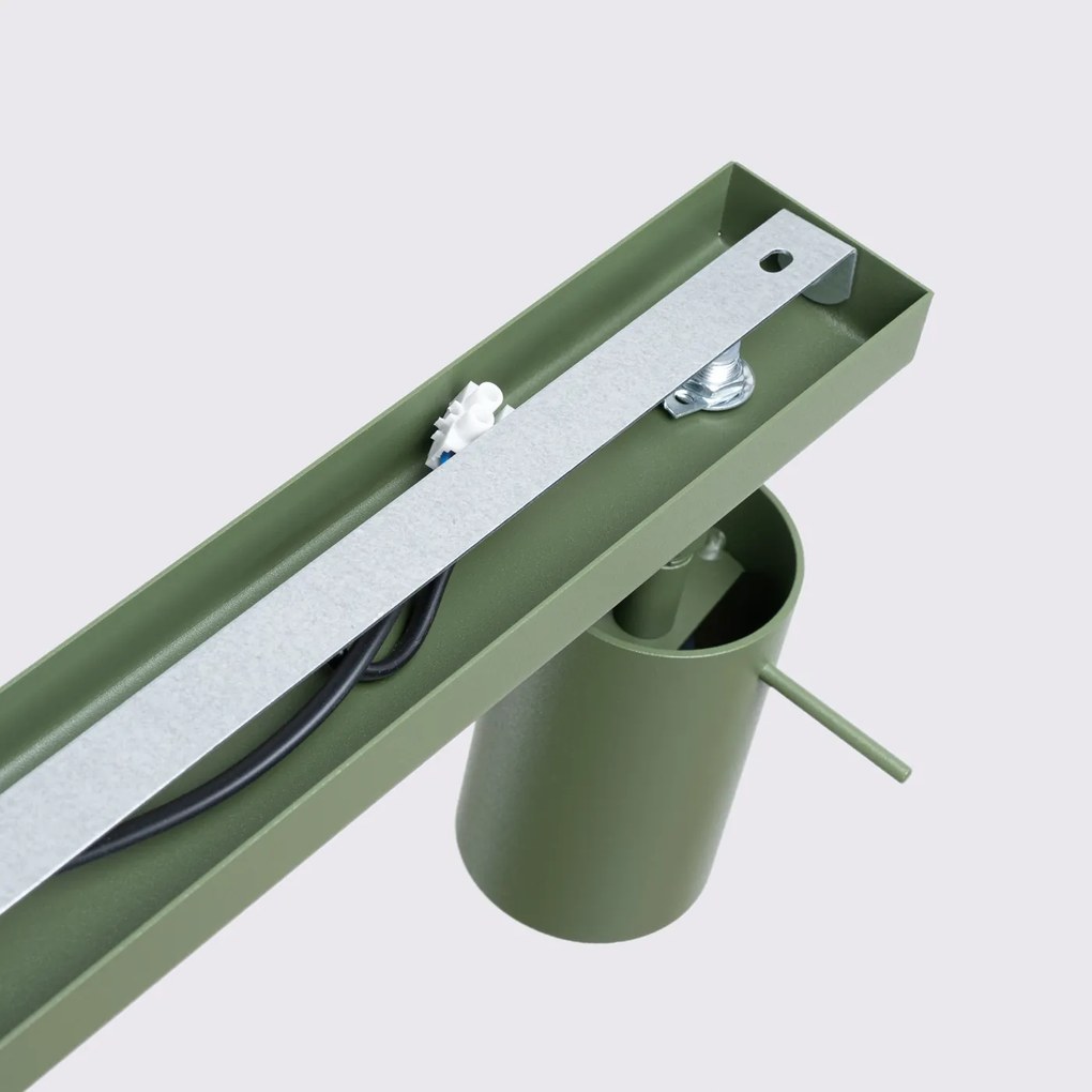 Sollux Lighting Stropní svítidlo RING 6L olivově zelené