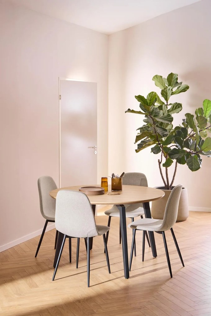 ACTONA GROUP Jídelní sestava CADIZ béžová Ø120x75 cm H000025072
