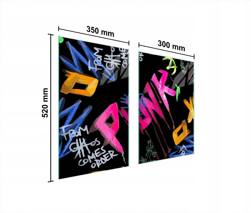 Skleněná Ochranná Deska Do Kuchyně 65x52 Hudba