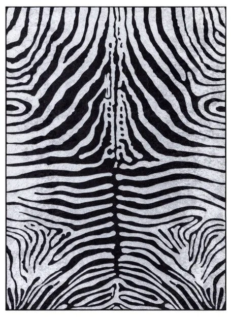 Koberec MIRO 51331.803 zebra, černý / bílý