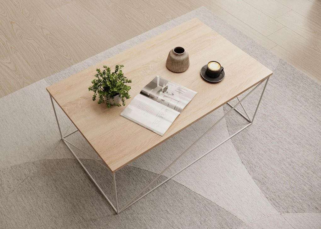 ADRK Furniture Konferenční stolek Dante CT-DAN-W-S