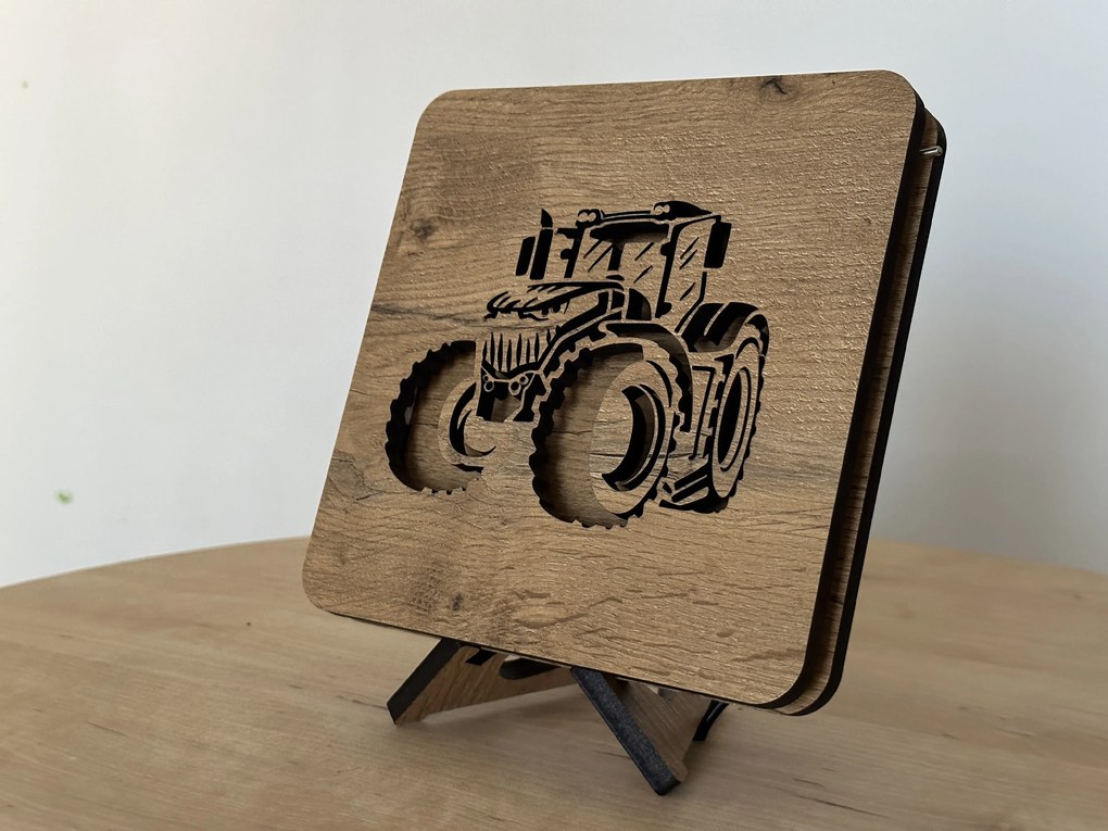 Li-Go "Traktor" lampa 19x19cm provedení povrchu: dub světlý