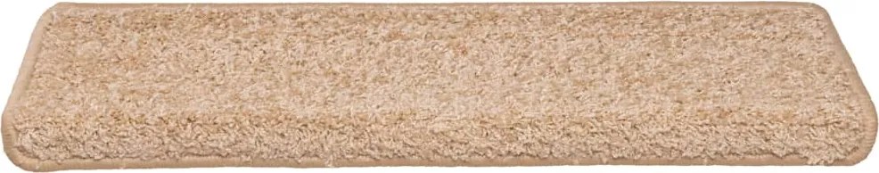 Schodové rohože 30 ks 65 x 21 x 4 cm zlaté obdélníkové okraje 3365834