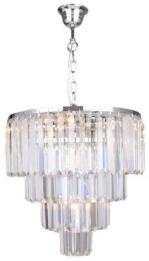 Chromovaný lustr AMEDEO 39 cm