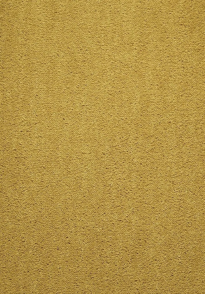 Lano - koberce a trávy Neušpinitelný kusový koberec Nano Smart 371 žlutý - 400x500 cm
