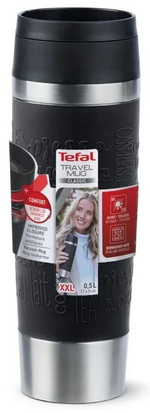 Černý cestovní hrnek 500 ml – Tefal