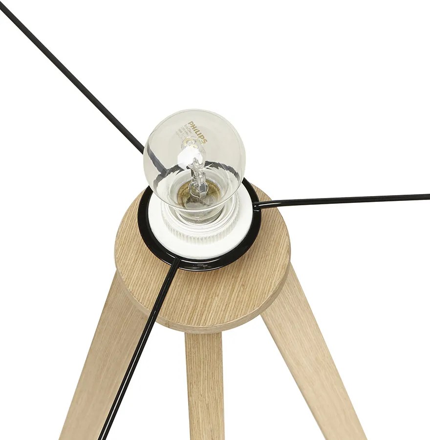 Kokoon Design Stojací lampa Trivet Barva: šedá/přírodní FL00350GRNA