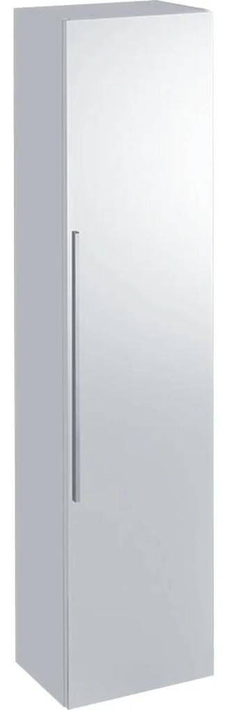 Geberit iCon - Vysoká skříňka s dvířky a zrcadlem, 360x1500x309 mm, bílá lesklá 840150000