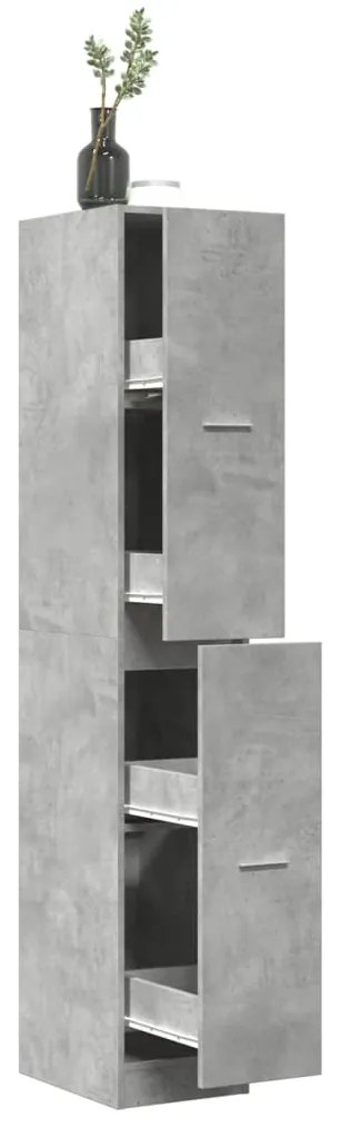 Skříňka na léky betonově šedá 30x41x174,5 cm kompozitní dřevo 3309630
