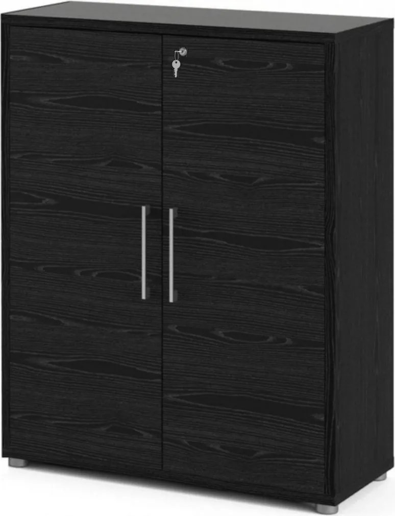 Kancelářská skříňka Office 89 cm černá