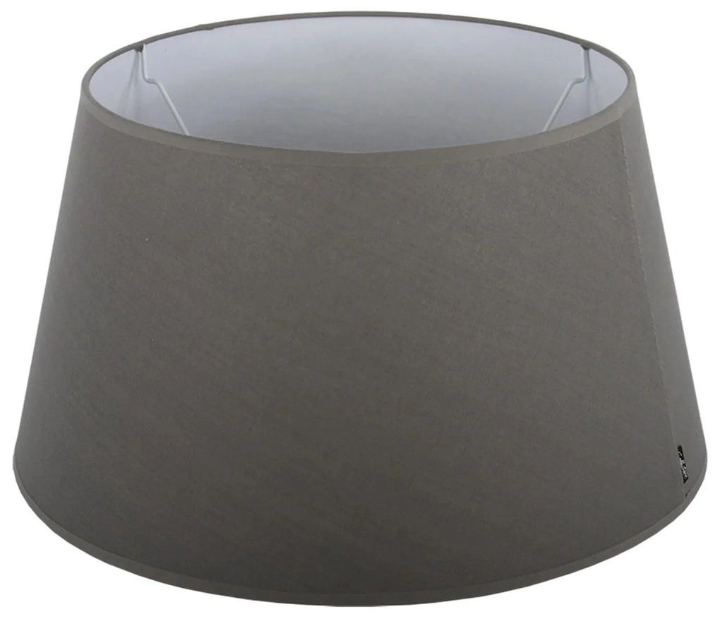 Šedé stínidlo na lampu Eleganza grey - Ø25*14cm / E27