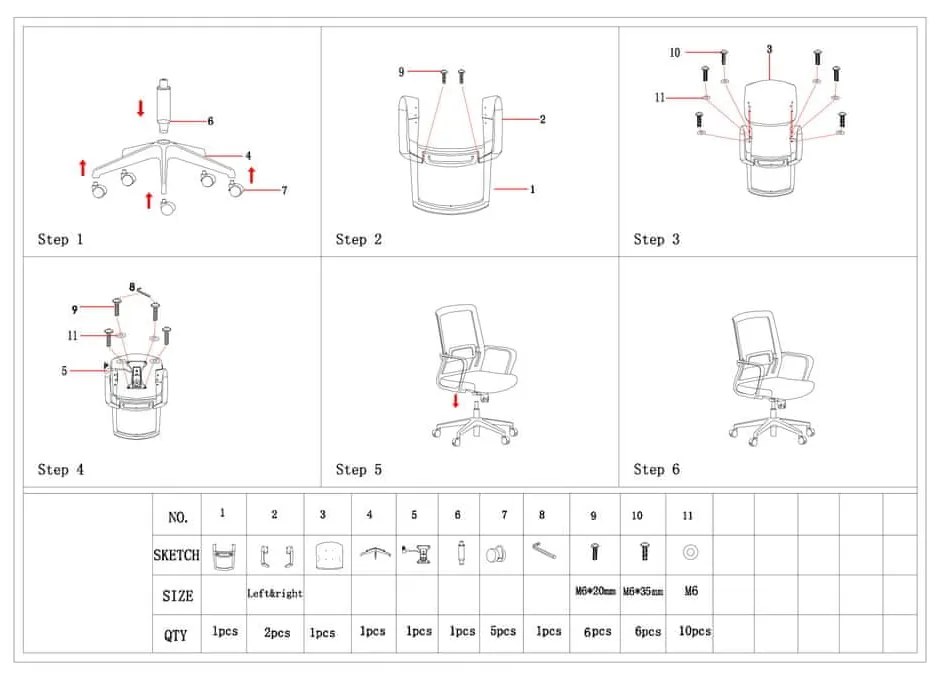 Dalenor Kancelářská židle Smart W, textil, černá