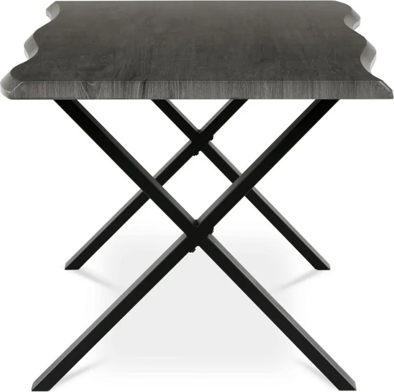 Jídelní stůl HT-F4318 GREY, mdf, šedý dub (180 x 90) cm Šedá